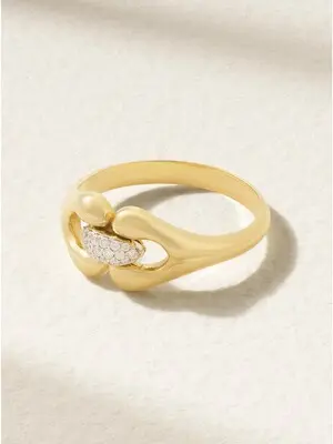 JENNA BLAKE Mini Nautical Diamond Ring - Gold