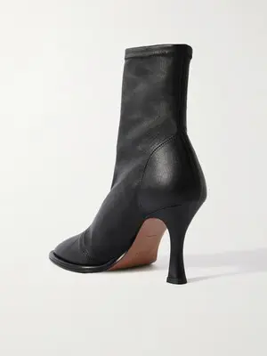 NEOUS Lea Stretch-leather Ankle Boots - Black