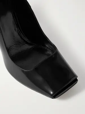 Khaite Cedar Glossed-leather Pumps