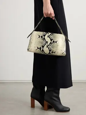 Khaite Cate Snake-effect Leather Tote - Animal Print