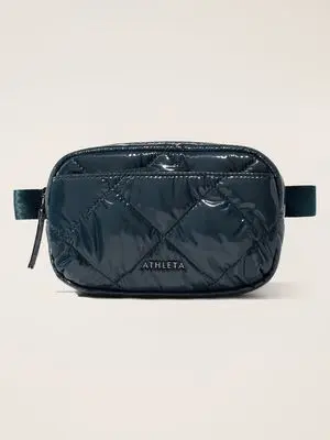 Athleta Quilted Crossbody Belt Bag In Cypress Shine - 22% Off | Editorialist