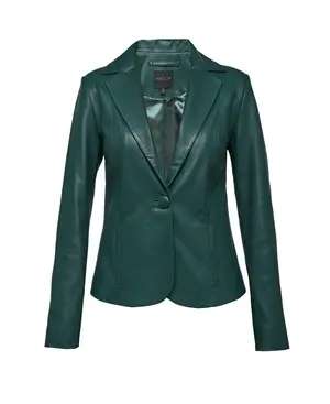 AS By DF Telly Upcycled Leather Blazer