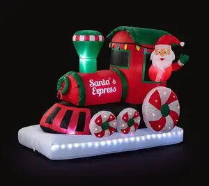 MR. CHRISTMAS 6 Ft. Outdoor Inflatable Santa' S Express Train