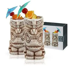 VISKI Pacific High Tide Tiki Mugs