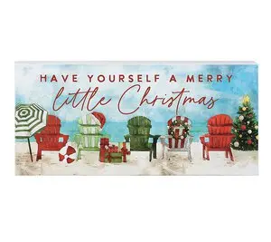 SINCERE SURROUNDINGS 12' Little Christmas Beach Inspire Board - One-color