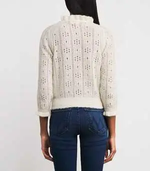DÔEN Alpaca-blend Claudie Cardigan - Ivory