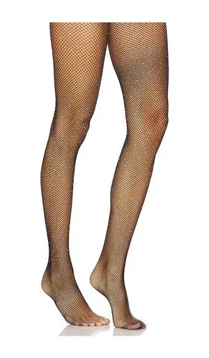 Superdown Liv Embellished Tights - Black