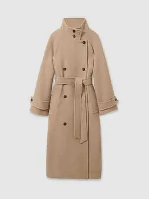 REISS Prim Wool-blend Double-breasted Coat