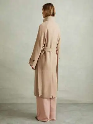 REISS Prim Wool-blend Double-breasted Coat