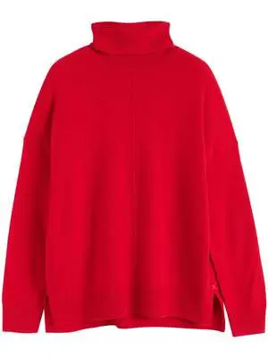 Chinti & Parker Wool-cashmere Turtleneck Sweater - Red