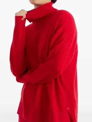 Chinti & Parker Wool-cashmere Turtleneck Sweater - Red