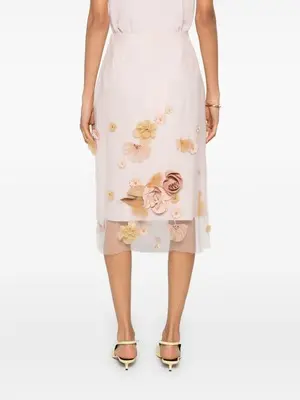 Viktor & Rolf Floral-appliqué Midi Skirt