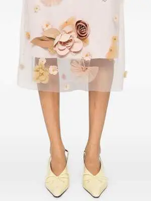 Viktor & Rolf Floral-appliqué Midi Skirt