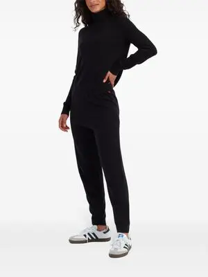 Chinti & Parker Fine-knit Track Pants - Black