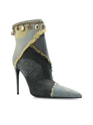 Dolce & Gabbana Distressed Denim Boots