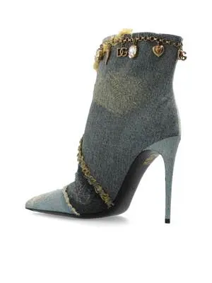 Dolce & Gabbana Distressed Denim Boots