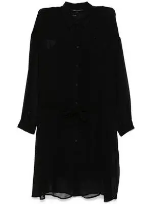 Armani Exchange Semi-sheer Mini Dress