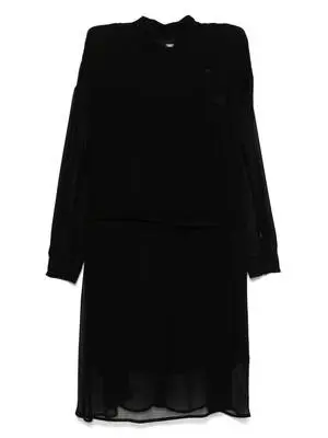 Armani Exchange Semi-sheer Mini Dress