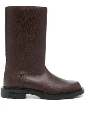 Fendi Frame Mid-calf Boots - Brown