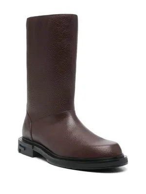 Fendi Frame Mid-calf Boots - Brown