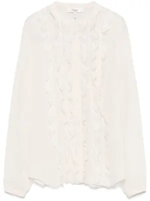 Chloé Ruffled Silk Blouse