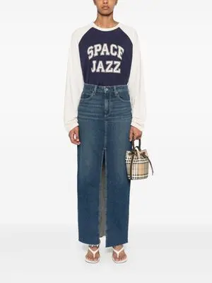 Paige Angela Maxi Denim Skirt