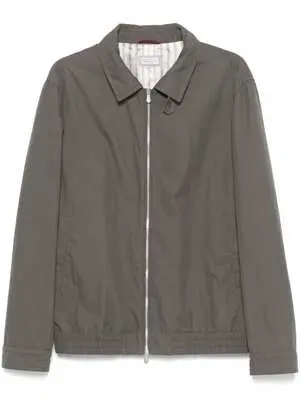 Brunello Cucinelli Gabardine Bomber Jacket