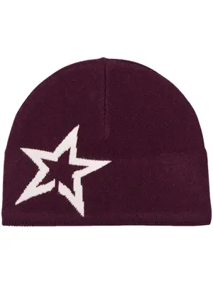Perfect Moment Star-print Beanie - Red
