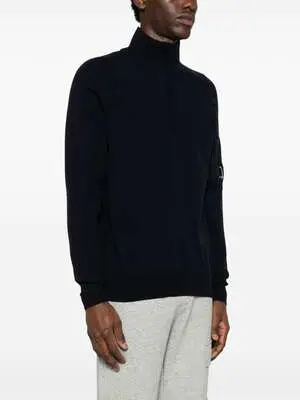 C.P. COMPANY Half-zip Sweater - Blue