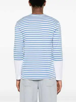 Play Comme Des Garcon Mini Heart-patch T-shirt - Blue
