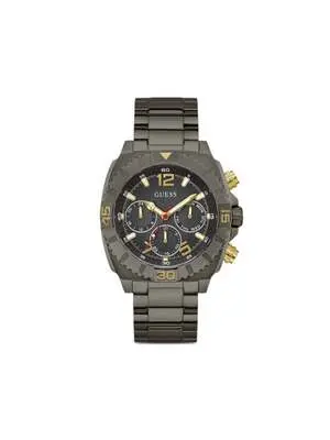 Guess Traction 44mm Chronograph Watch - Black