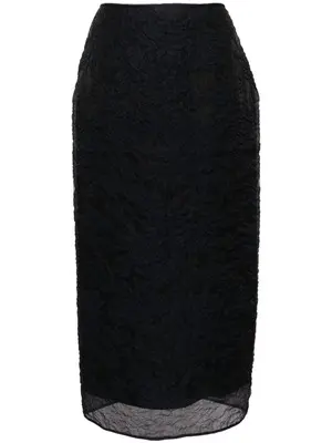 Cecilie Bahnsen Floral-motif Midi Skirt