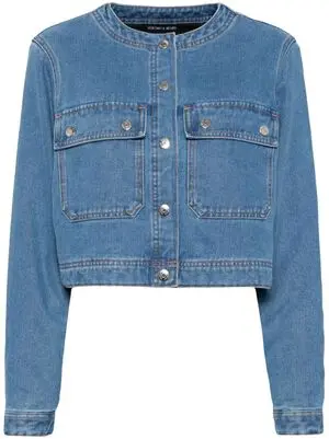 Blue Denim Outerwear for Men