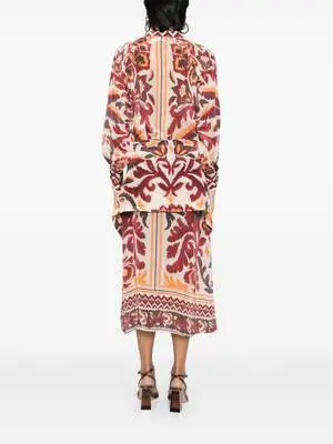 Farm Rio Printed Dimity Dress