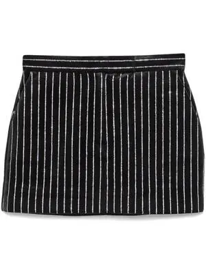 Alex Perry Crystal-embellished Velvet Mini Skirt