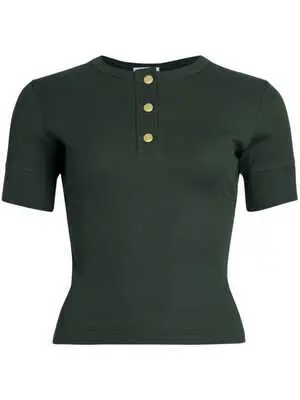 PATOU Henley Top - Green