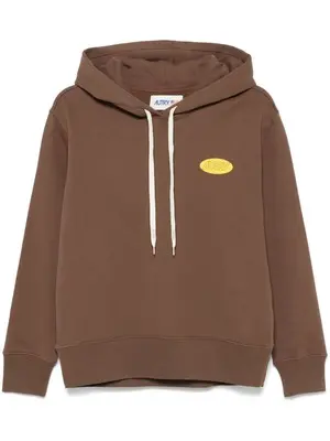 AUTRY Printed Logo Hoodie - Brown