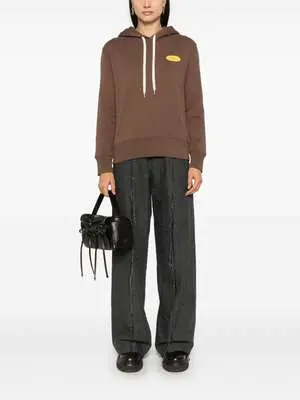 AUTRY Printed Logo Hoodie - Brown
