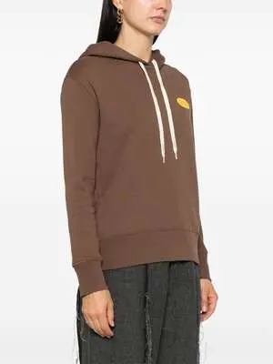 AUTRY Printed Logo Hoodie - Brown