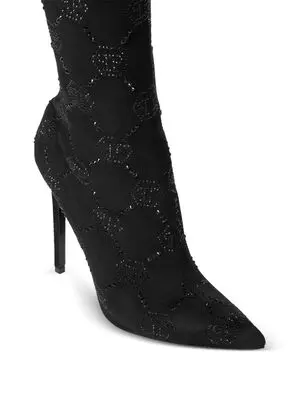 Philipp Plein 120mm Monogram-pattern Boots