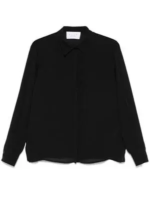KAOS Crepe De Chine Shirt - Black