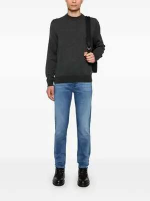 BOSS Patterned Jacquard Sweater - Grey