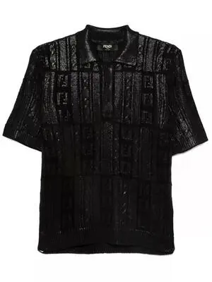 Fendi Knitted Polo Shirt - Green