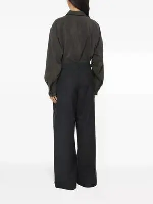 LEMAIRE Tie-detail Shirt - Black