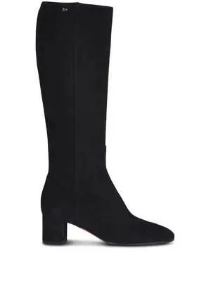 Santoni 50mm Leather Boots - Black