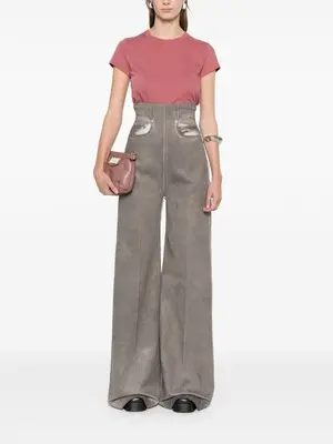 Rick Owens Dirt Cooper Wide-leg Jeans - Grey