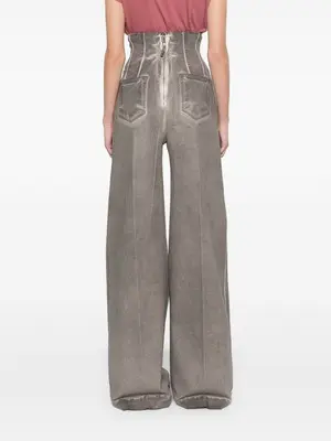 Rick Owens Dirt Cooper Wide-leg Jeans - Grey