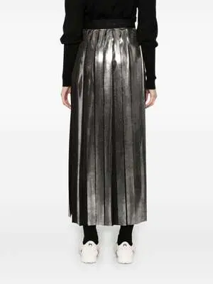 MSGM Pleated Midi Skirt