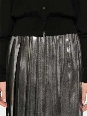 MSGM Pleated Midi Skirt