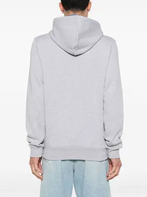 Lacoste Logo Patch Full-zip Hoodie - Grey